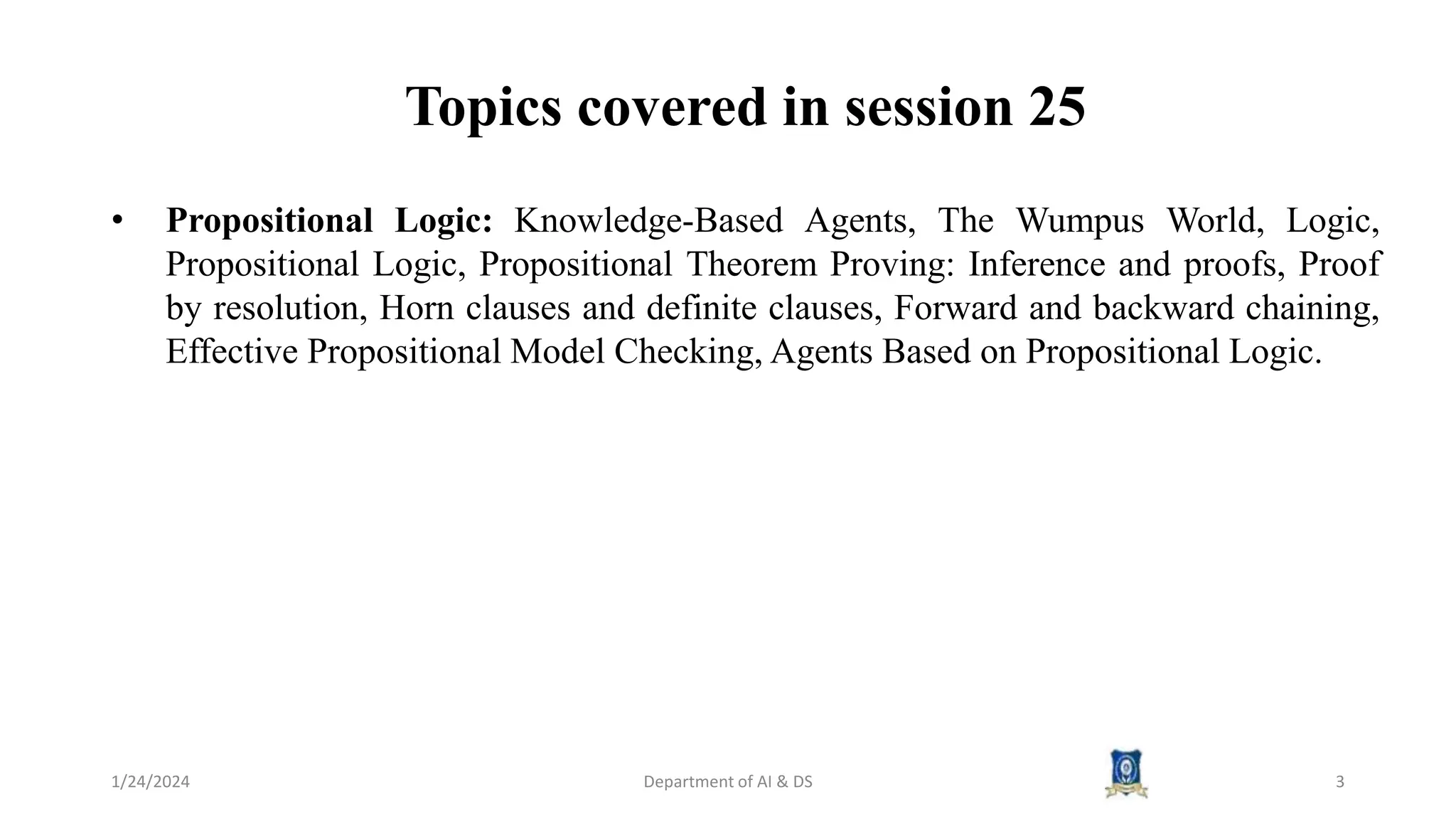 AI3391 Artificial Intelligence Session 25 Horn clause.pptx