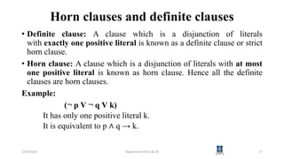 AI3391 Artificial Intelligence Session 25 Horn clause.pptx