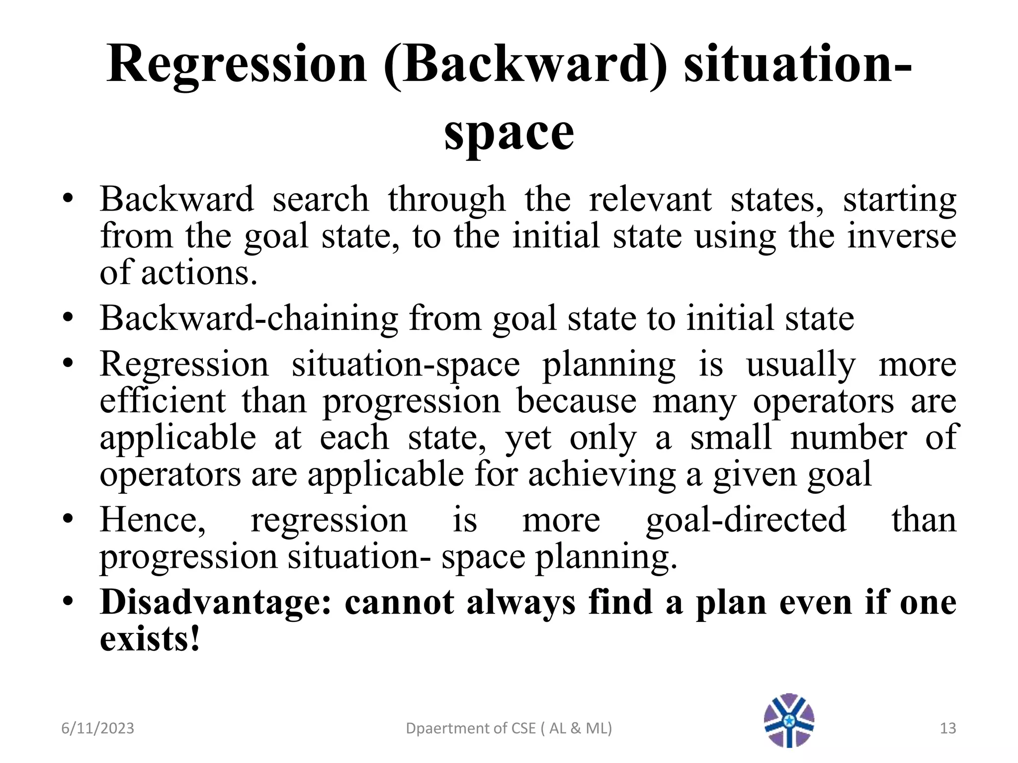 AI_Session 26 Algorithm for state space.pptx | Computing | Technology & Computing