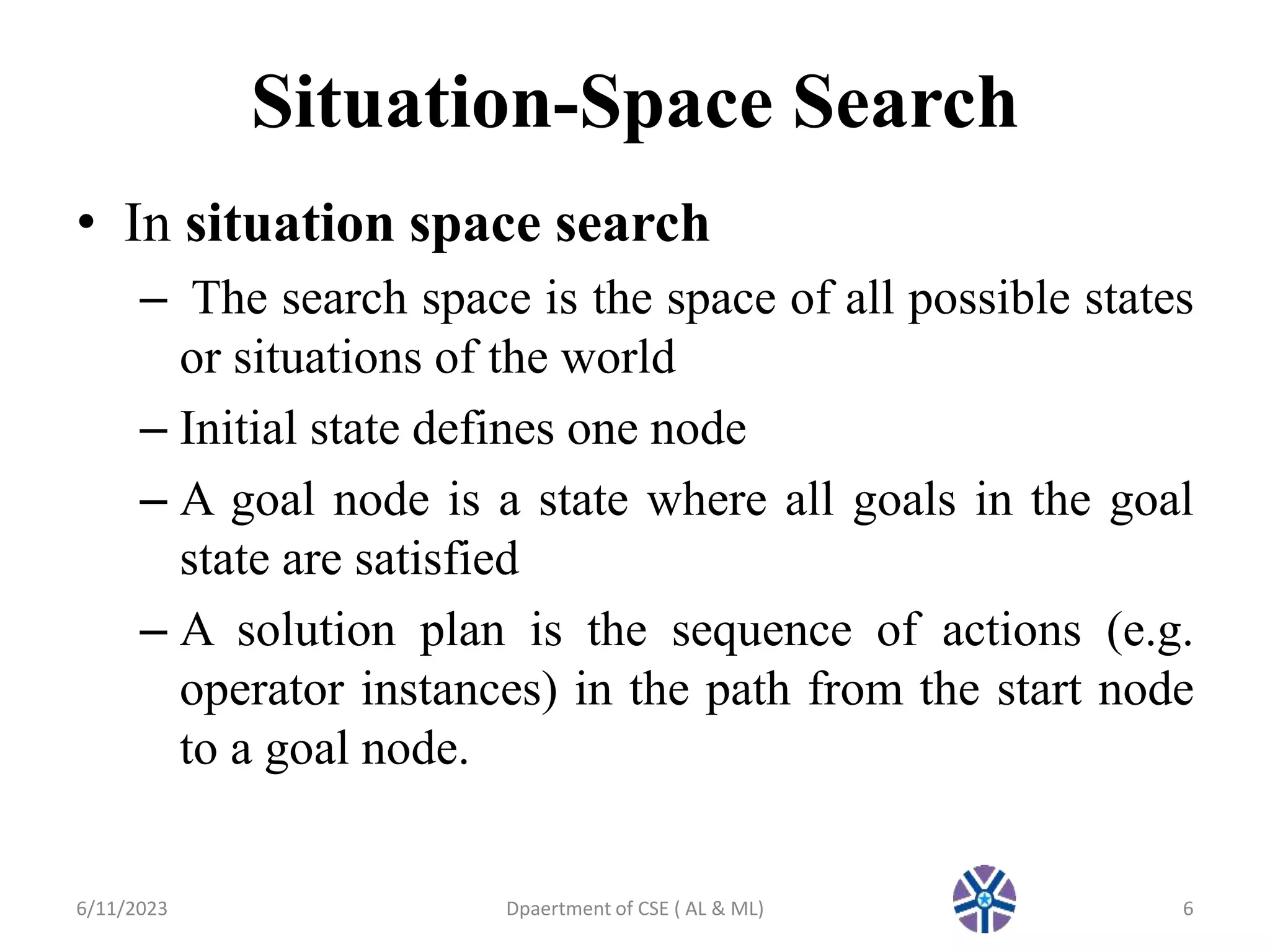 AI_Session 26 Algorithm for state space.pptx | Computing | Technology & Computing