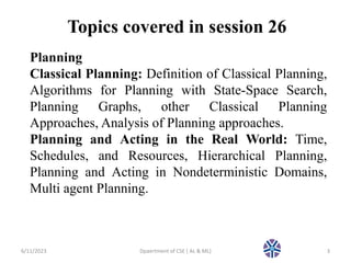 AI_Session 26 Algorithm for state space.pptx | Computing | Technology ...