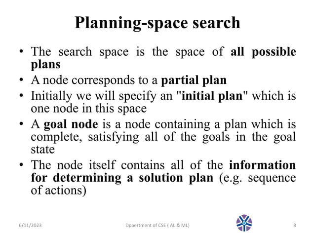 AI_Session 26 Algorithm for state space.pptx | Computing | Technology & Computing