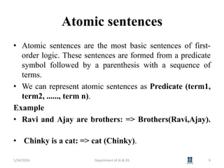 AI3391 Artificial Intelligence Session 26 First order logic.pptx