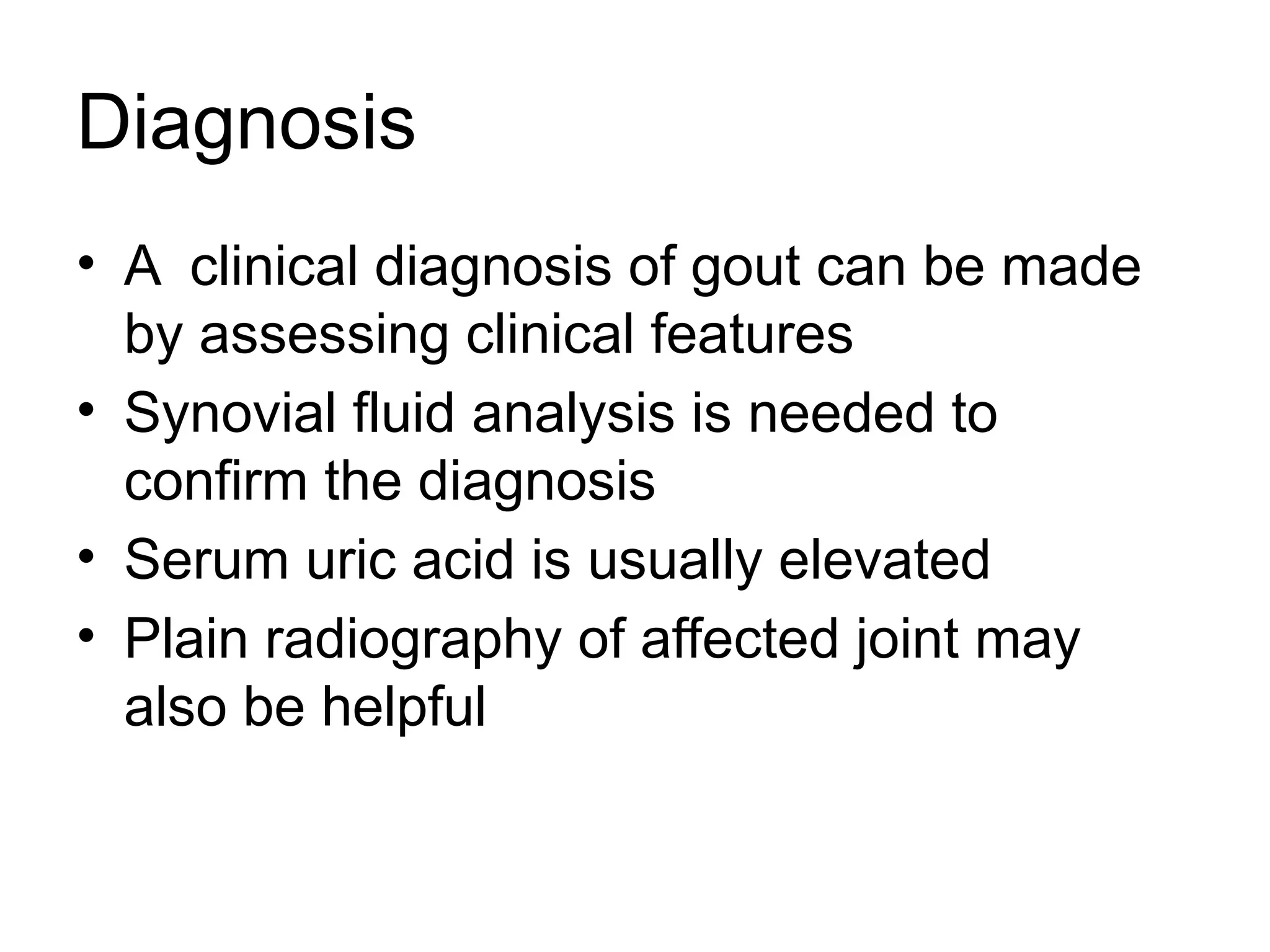 Apprenticeship in internal medicine .Gout