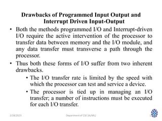 CS304PC: Computer Organization and Architecture Session 26 Mode of transfer | PPT