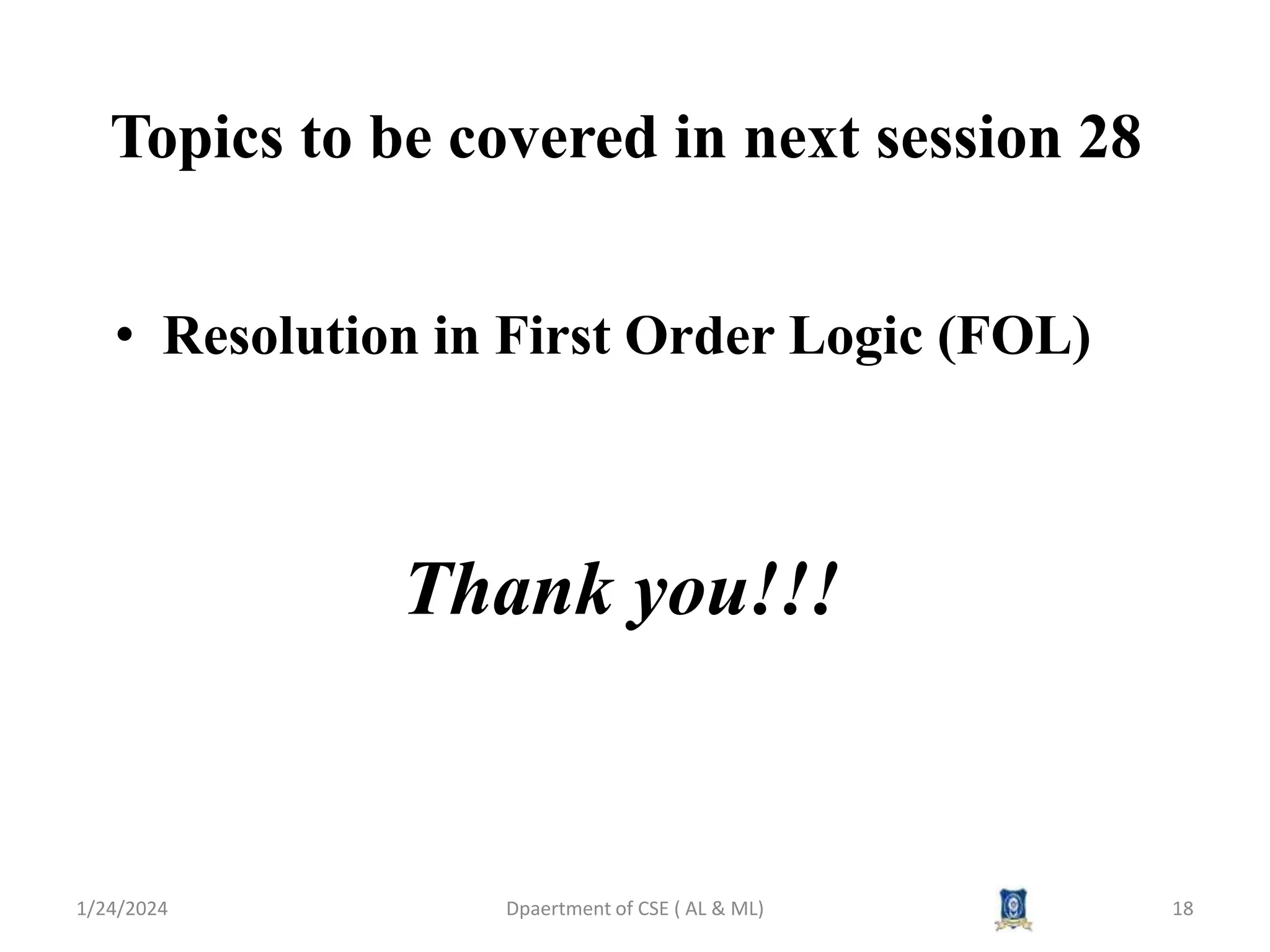 AI3391 Artificial intelligence session 27 inference and unification.pptx