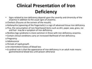 Session 28 Anaemia-Iron, Vitamin B12 and Folate deficiency.pptx | Blood ...