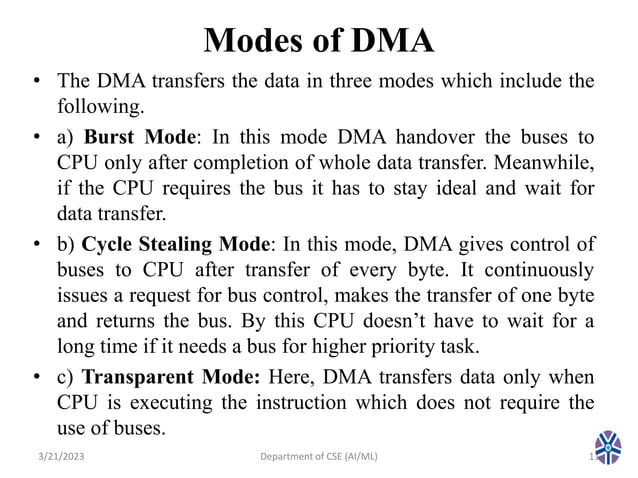 CS304PC:Computer Organization and Architecture Session 28 Direct memory access.pptx