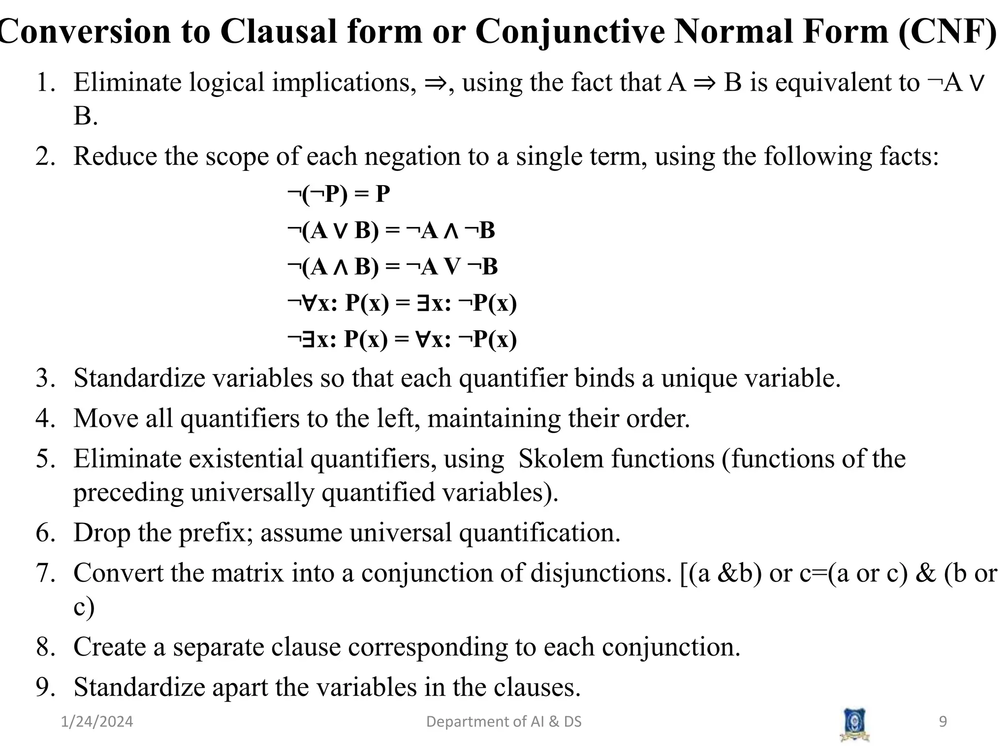 AI3391 Artificial intelligence Session 28 Resolution.pptx