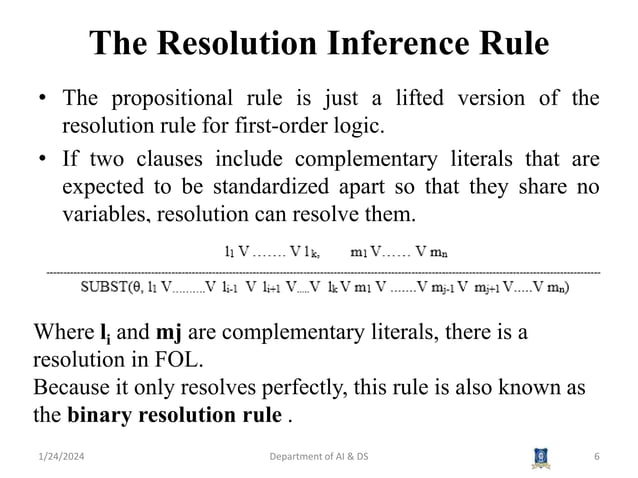 AI3391 Artificial intelligence Session 28 Resolution.pptx