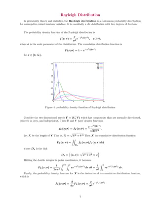 Multivariate Gaussin, Rayleigh & Rician distributions | PDF