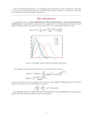 Multivariate Gaussin, Rayleigh & Rician distributions | PDF