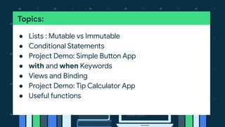 Session 2 android study jam | PPT