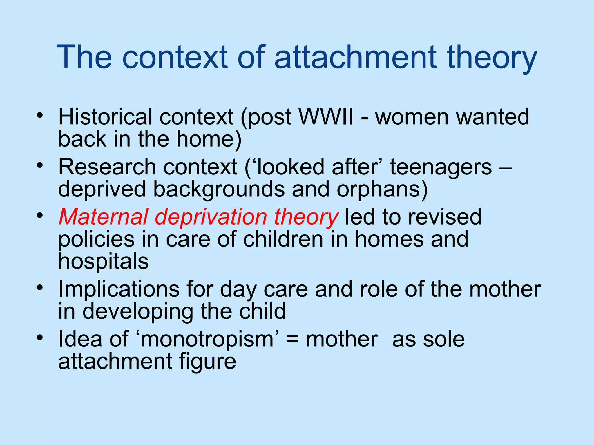 Session 2 Attachment Theory Presentation | PPT