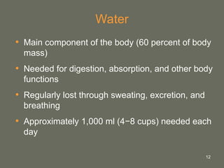 Basics of Nutrition need in human body in | PPT