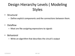 session two hardware description language | PPT