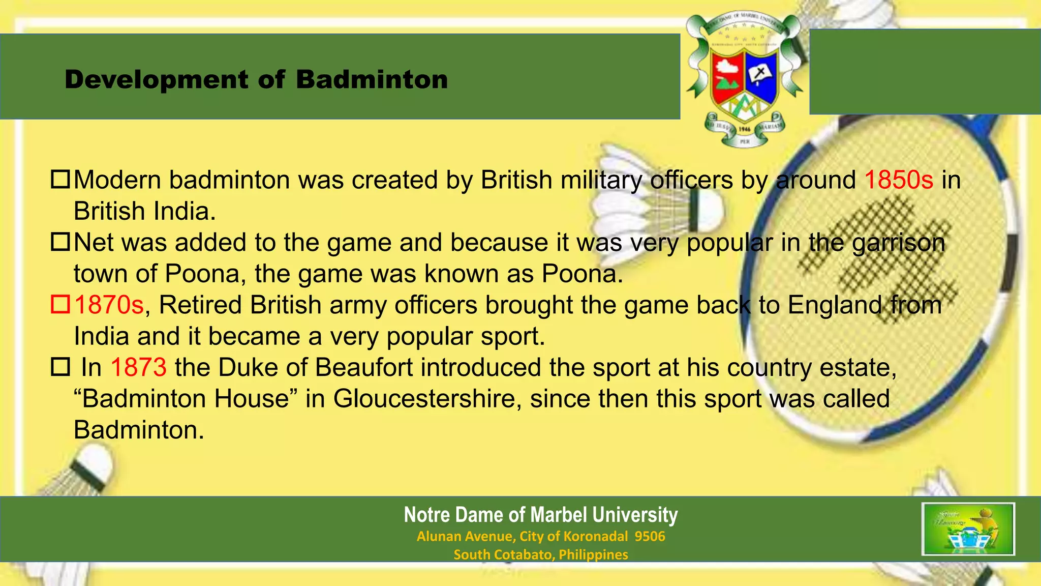 Session+2+History+and+Origins+of+Badminton.pptx