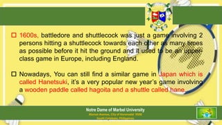 Session+2+History+and+Origins+of+Badminton.pptx