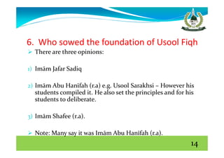 Introduction to the Science and Development of Usool ul-Fiqh | PDF