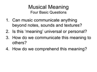 Session 2 Musicology Lectures | PPT