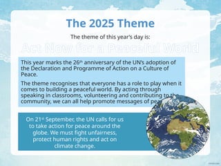 United Nations International Day of Peace | PPTX