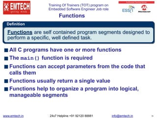 Develop Embedded Software Module-Session 2 | PPT
