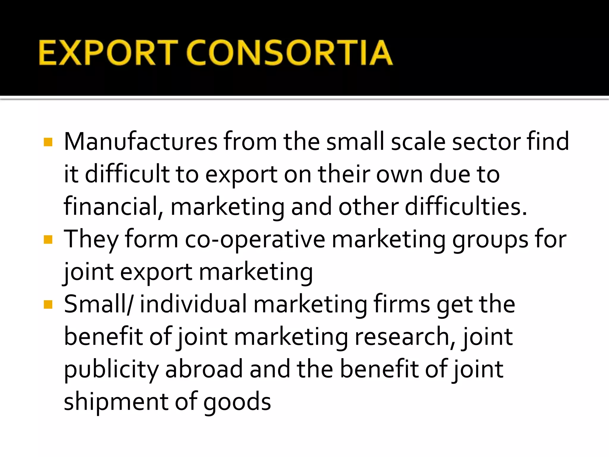 Types of exporters | PPTX