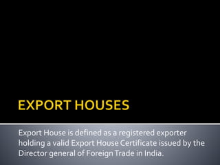 Types of exporters | PPTX