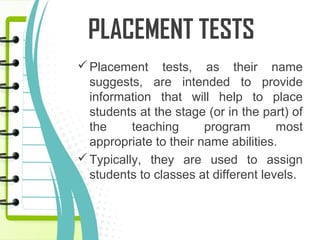 Types of language assessment | PPT