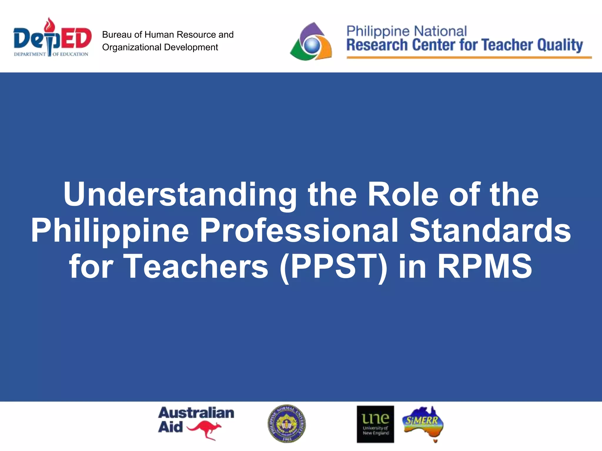Session 2 Understanding the Role of the PPST in RPMS.pptx