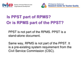 Session 2 Understanding the Role of the PPST in RPMS.pptx