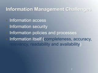 Valuing Information Management and IT Architecture | PPTX