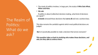 Political Science 100 Slides Lecture Notes | PPTX