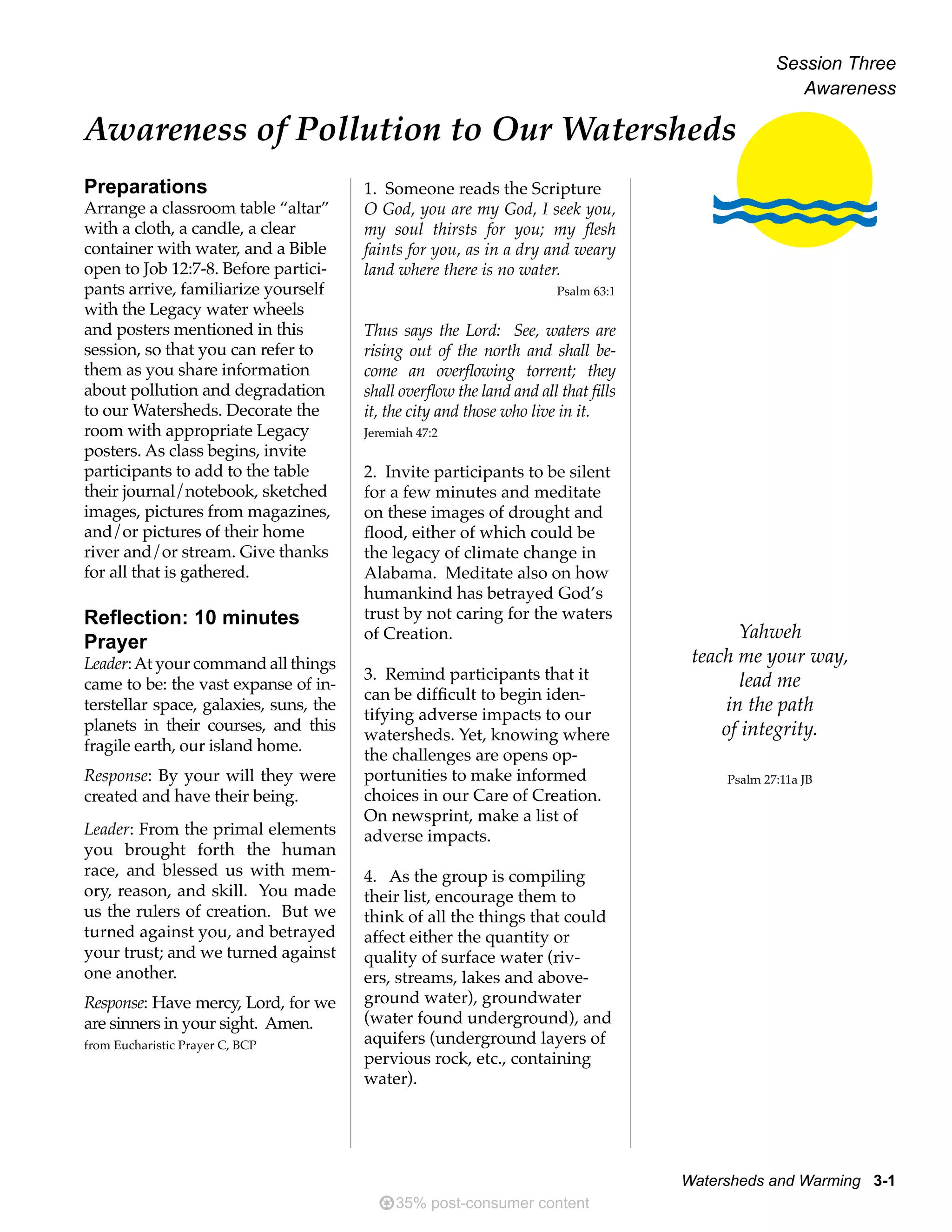 Awareness of Pollution to Our Watersheds | PDF