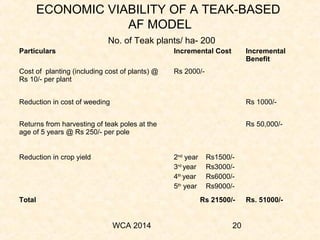 Session 3.4 promotion of teak under an agroforestry system | PPT