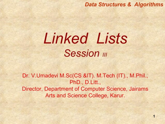 Data Structures 3 | PPT