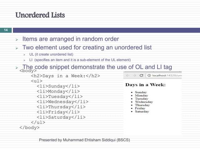 Formatting of a Text in Html (Session 3) | PPT