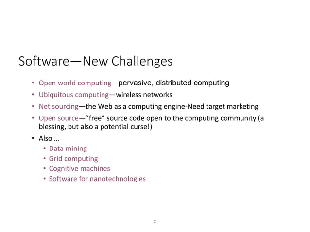 Software applications and challenges | PPTX | Computer Software and Applications | Computing