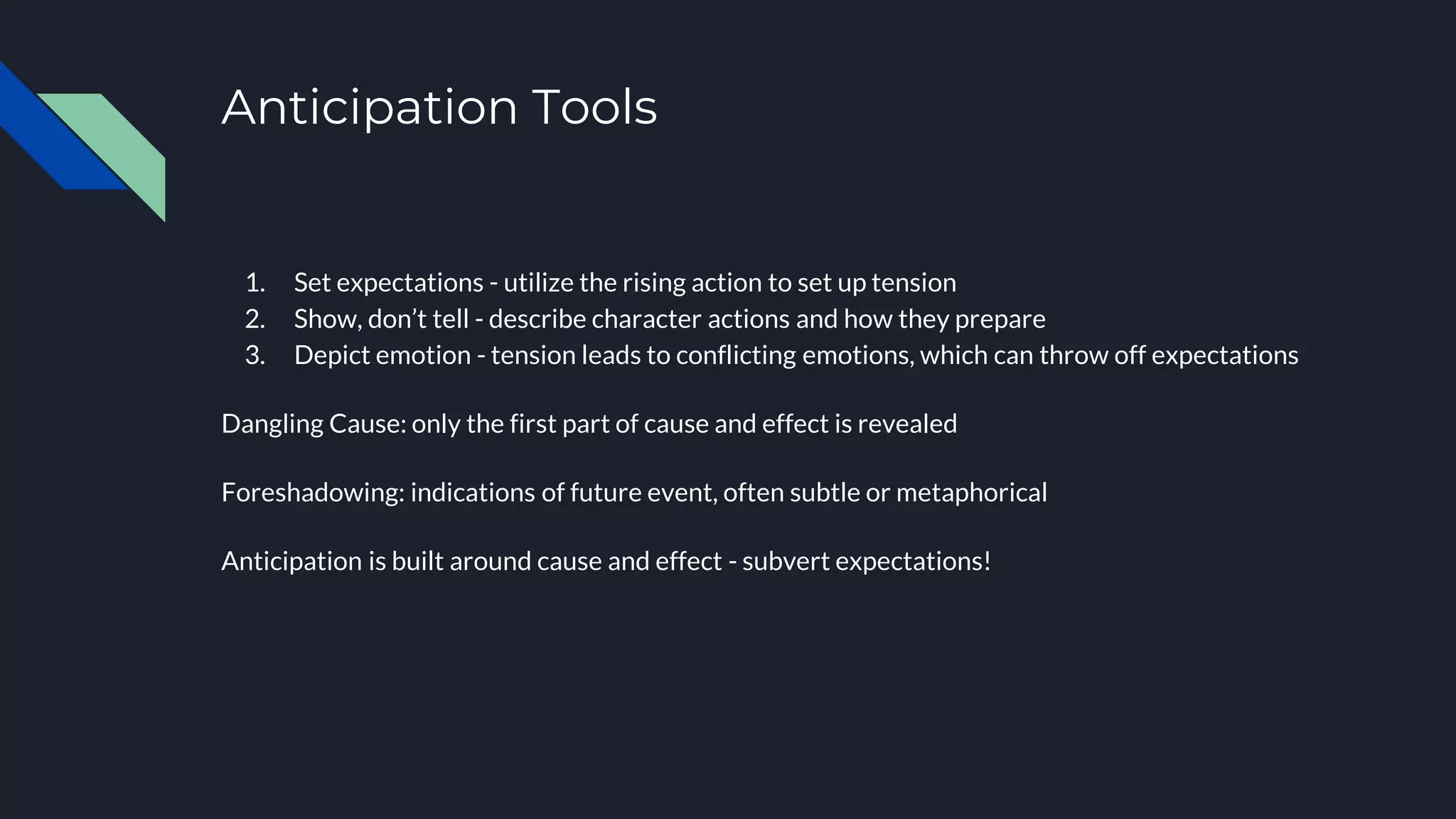 Scenes and Dialogue | PPTX