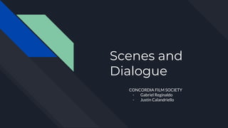 Scenes and Dialogue | PPTX