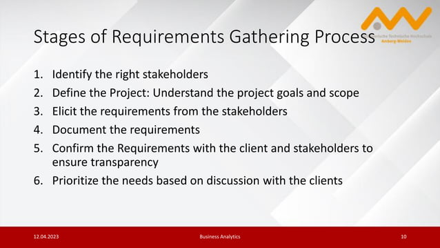 requirement gathering | PDF