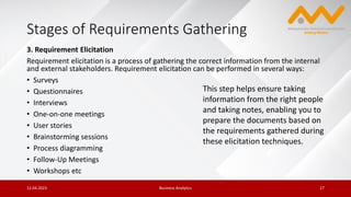 requirement gathering | PDF
