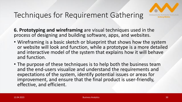 requirement gathering | PDF