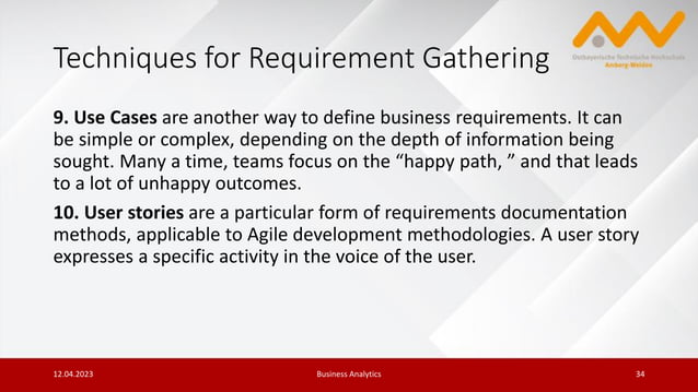 requirement gathering | PDF