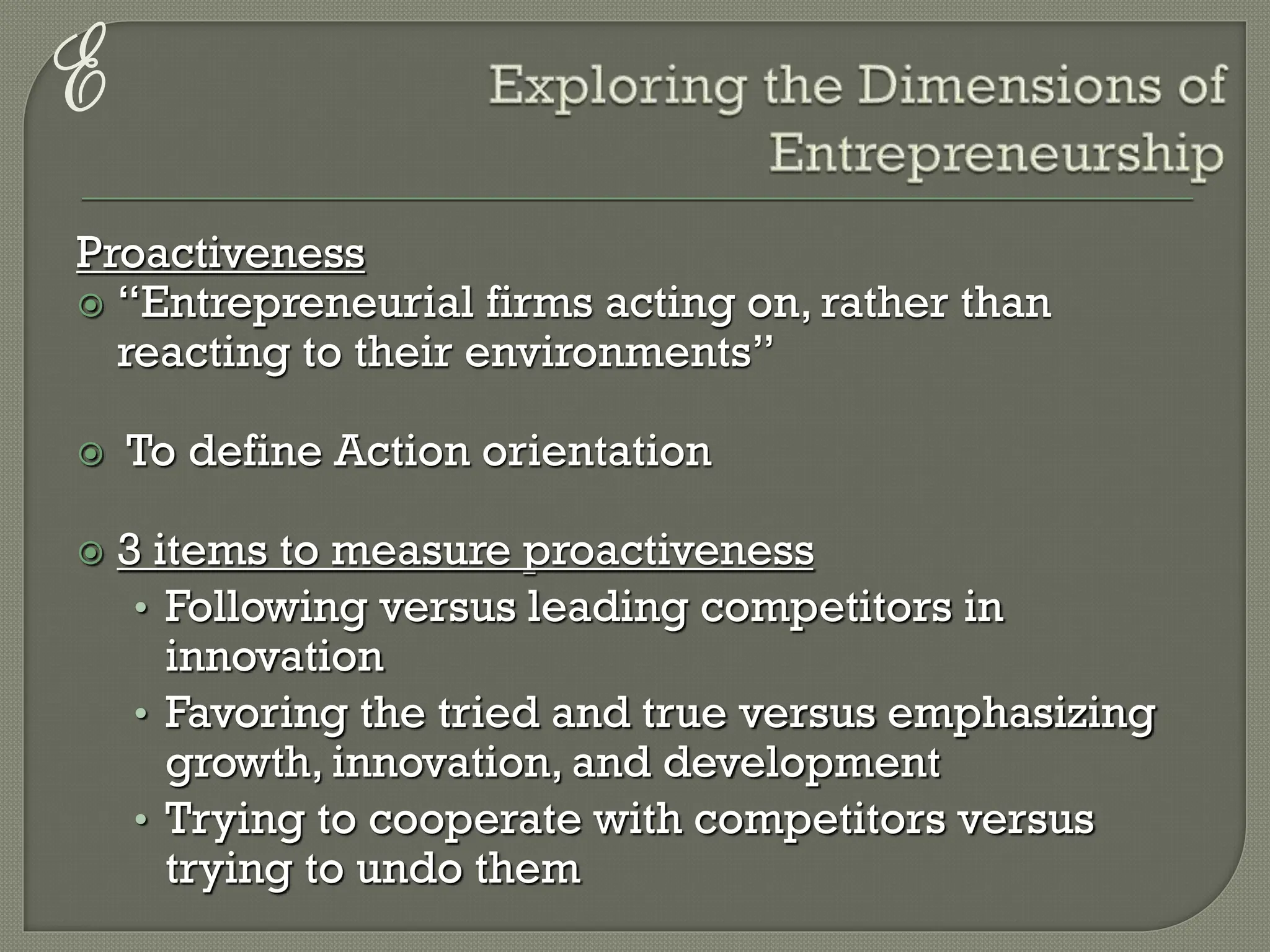 Level of entrepreneurial intensity in corporate entrepreneurship | PPTX