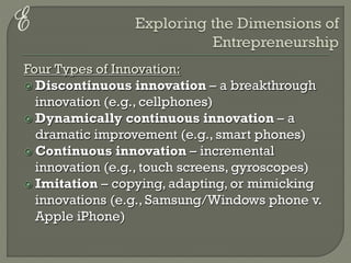 Level of entrepreneurial intensity in corporate entrepreneurship | PPTX
