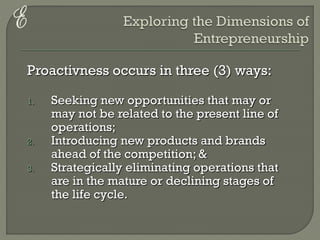 Level of entrepreneurial intensity in corporate entrepreneurship | PPTX