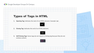gdg_workshop 3 on web development HTML & CSS | PPT