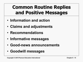 Writing routine and positive messages ppt | PPT