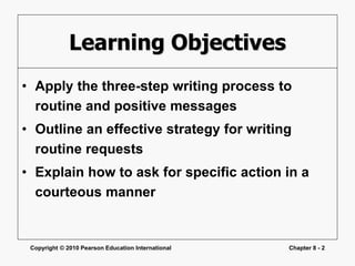 Writing routine and positive messages ppt | PPT